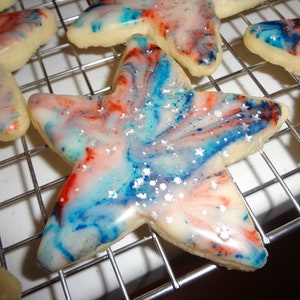 Festive Homemade Two Color Marbled Sugar Cookies With Choices - Etsy