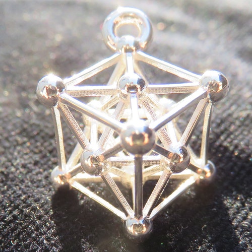 Silver and Gold 14K Merkaba Pendant 3d Star of David 3d - Etsy Israel