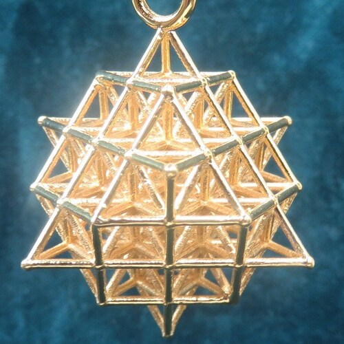 64 Tetrahedron Grid: Flower of Life 3D Printed Jewelry - Etsy