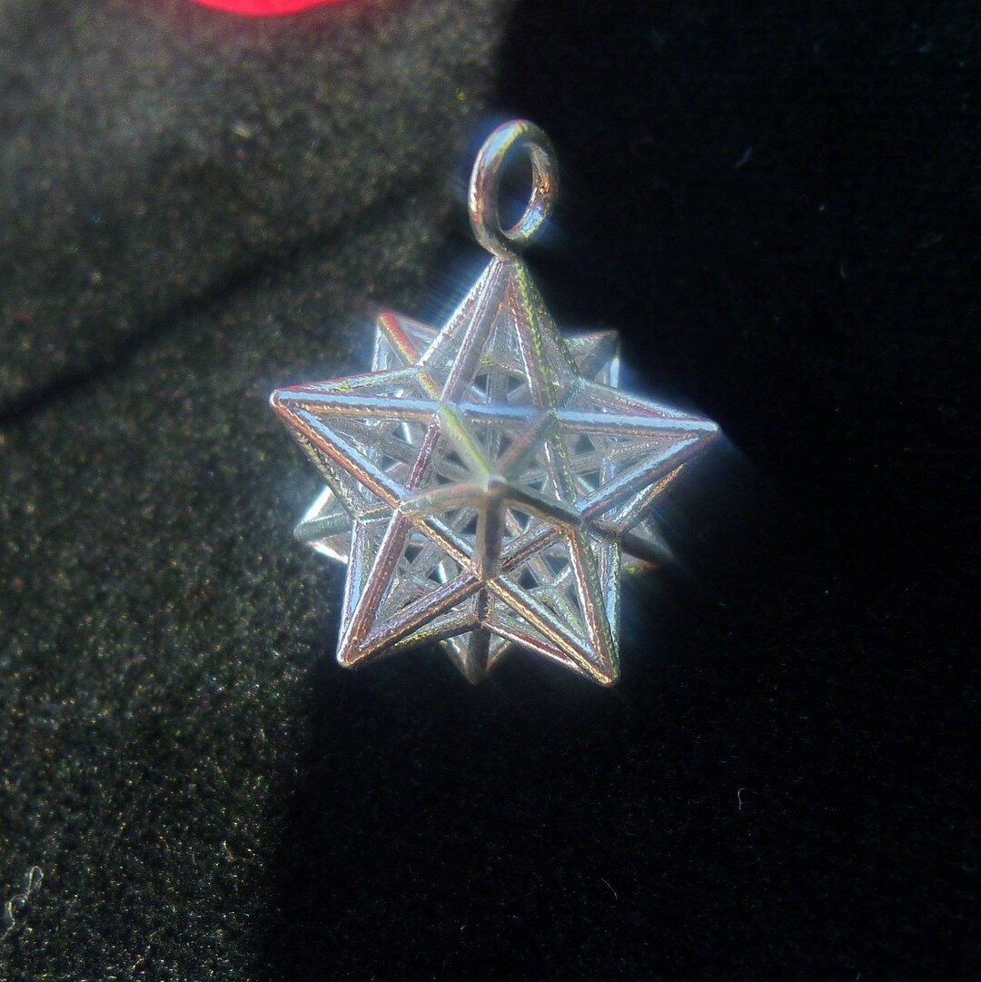 Solar Spirit Star *3D Sacred Geometry Jewelry Silver, Stellated Ether ...