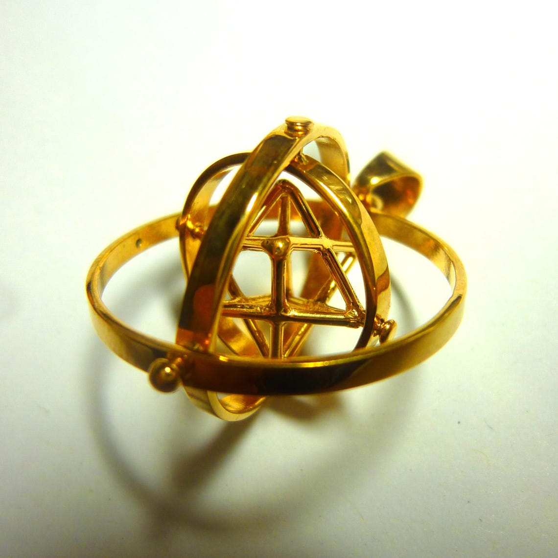 Merkaba 3D-SPIN Jewelry Sacred Geometry 3D Stargate Pendant | Etsy UK