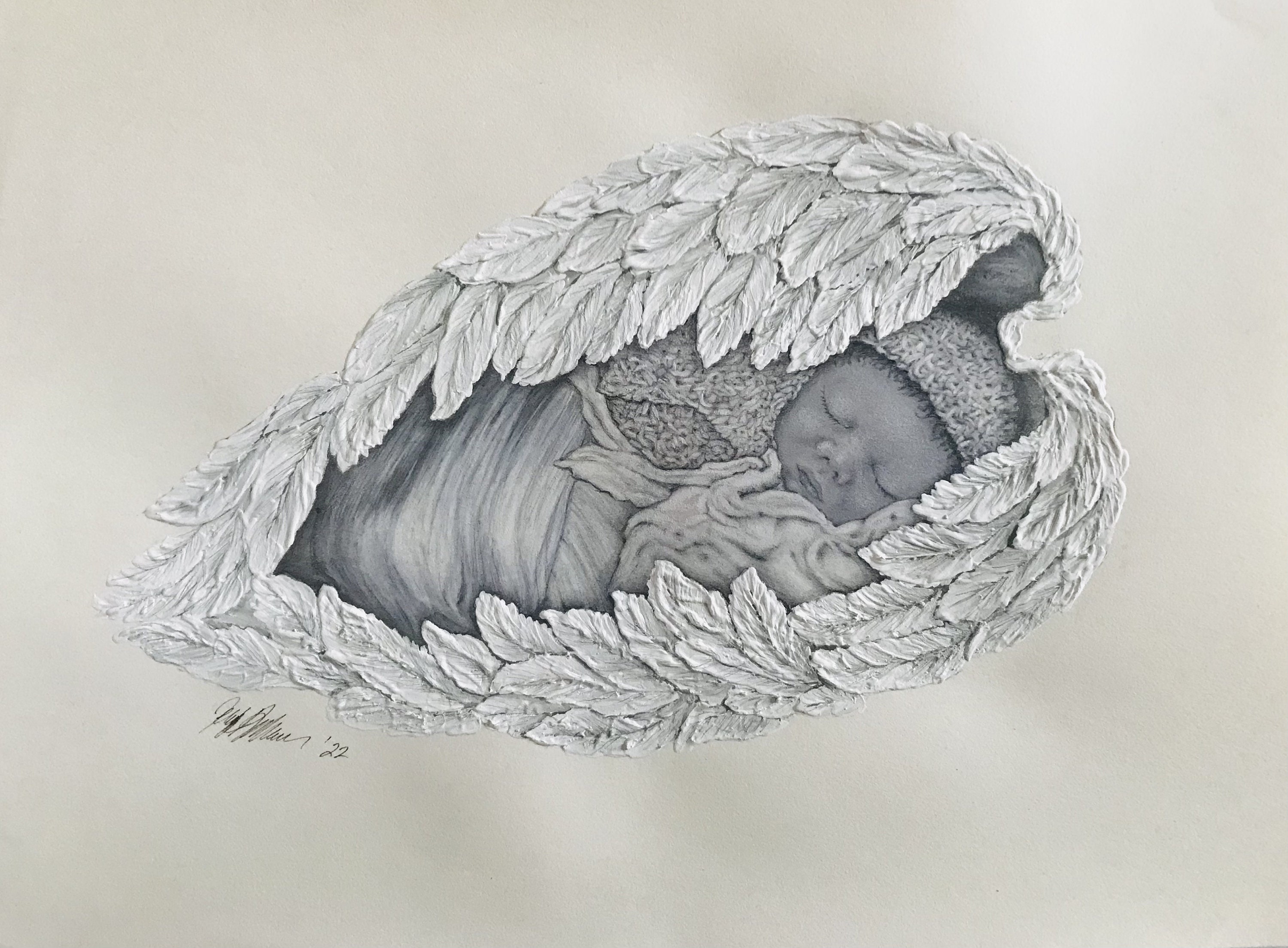 Baby Angel Pencil Drawings