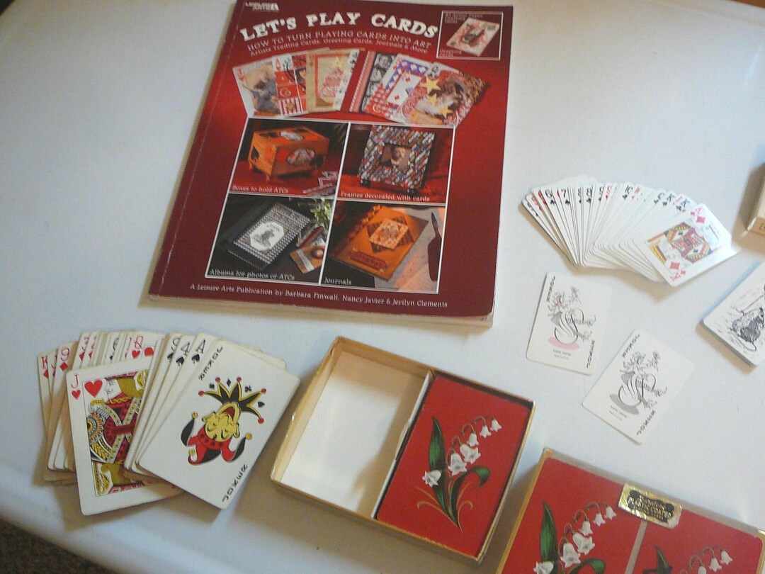 Art With Cards, Lets Play Cards Instruction Book, Arts & Crafts, Art ...