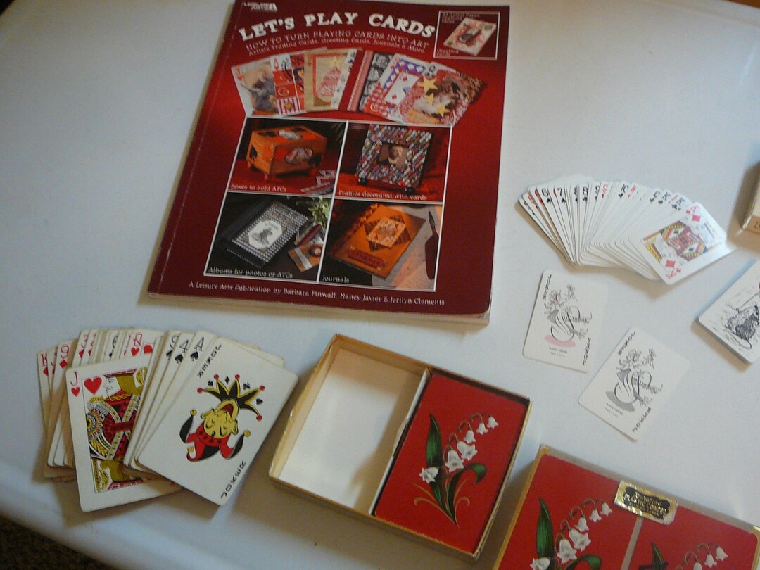 Art With Cards Lets Play Cards Instruction Book Arts & - Etsy