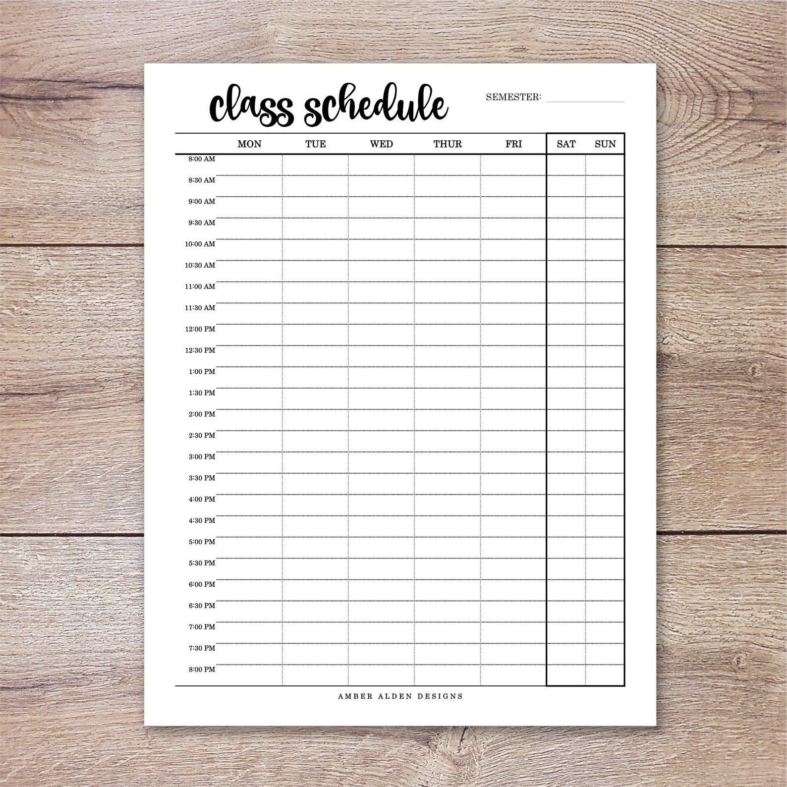 Student Planner Set - Printable University/college Student Organizer ...