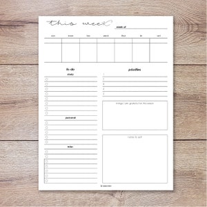 University Life Planner Set - Ultimate Student Planner Printable Set ...