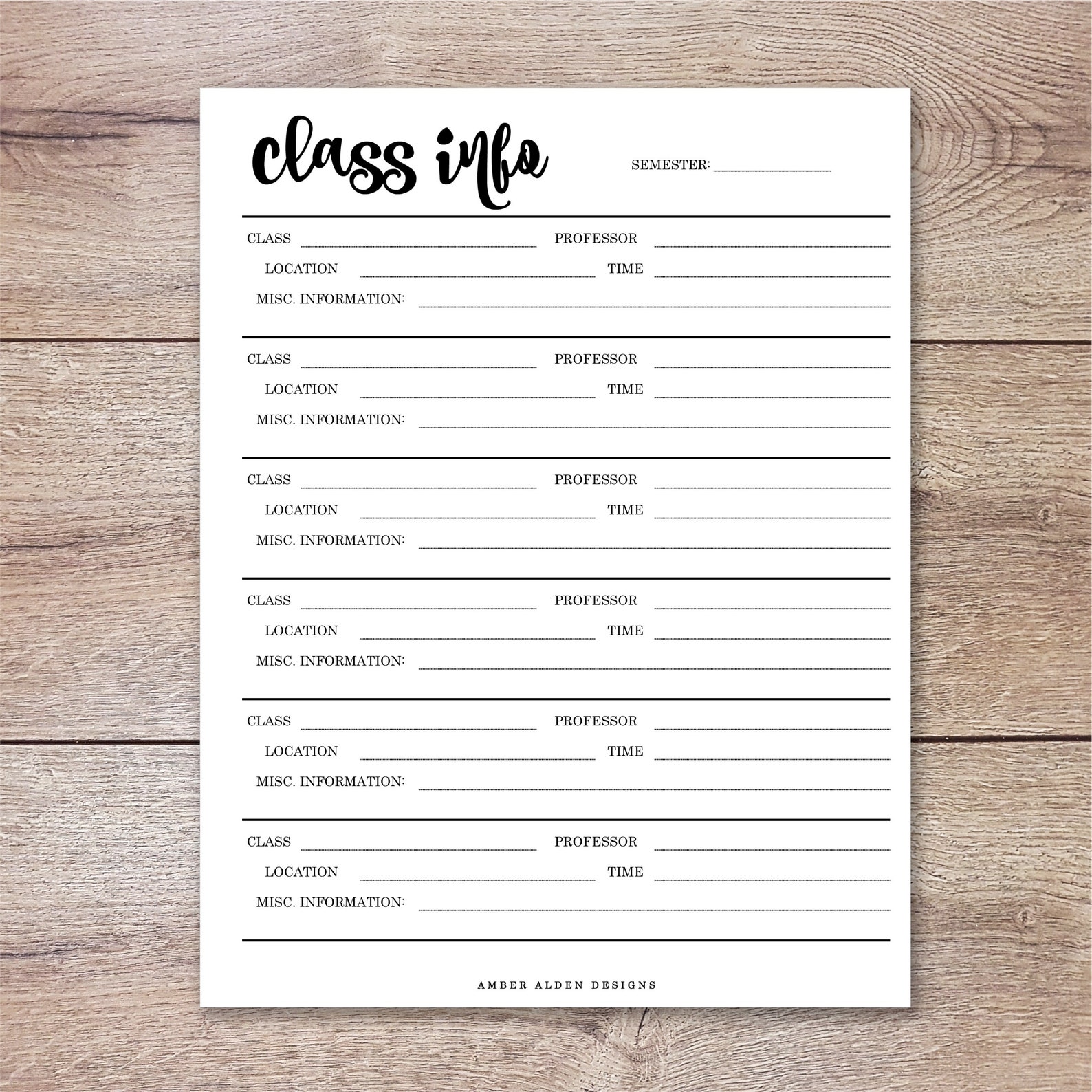 Student Planner Set - Printable University/college Student Organizer ...