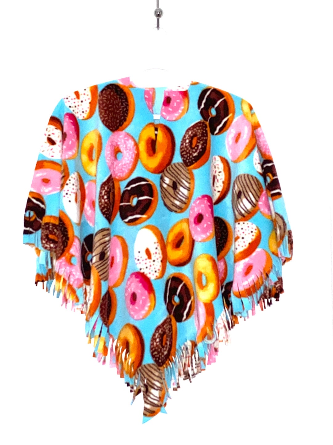 Girl's Boys Kids Cozy Cape Fleece Donuts Poncho - Etsy