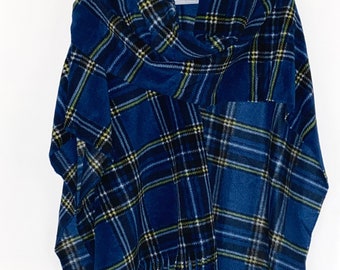 Red Tartan Classic Plaid Ladies Ruana Wrap one Size Fits All | Etsy