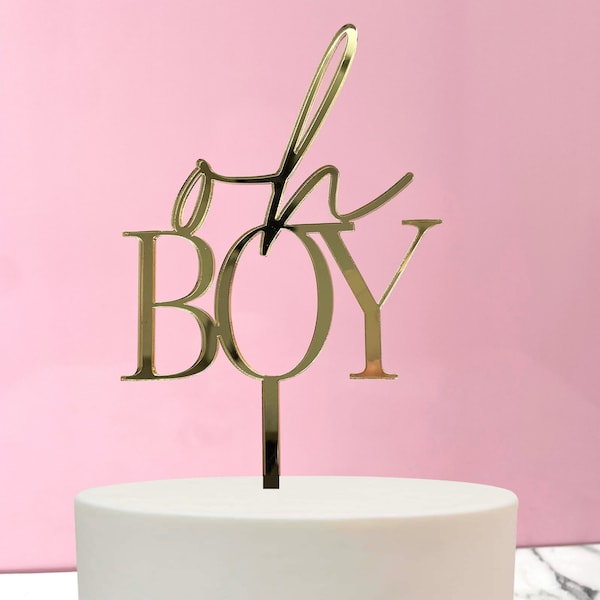 Oh Boy Cake Topper - Etsy