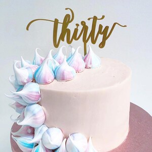 Thirty 30th Birthday Cake Topper | Etsy