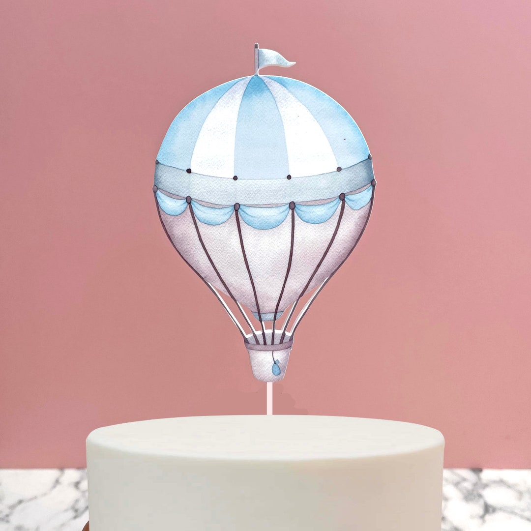 Hot Air Balloon Acrylic Cake Topper - Etsy