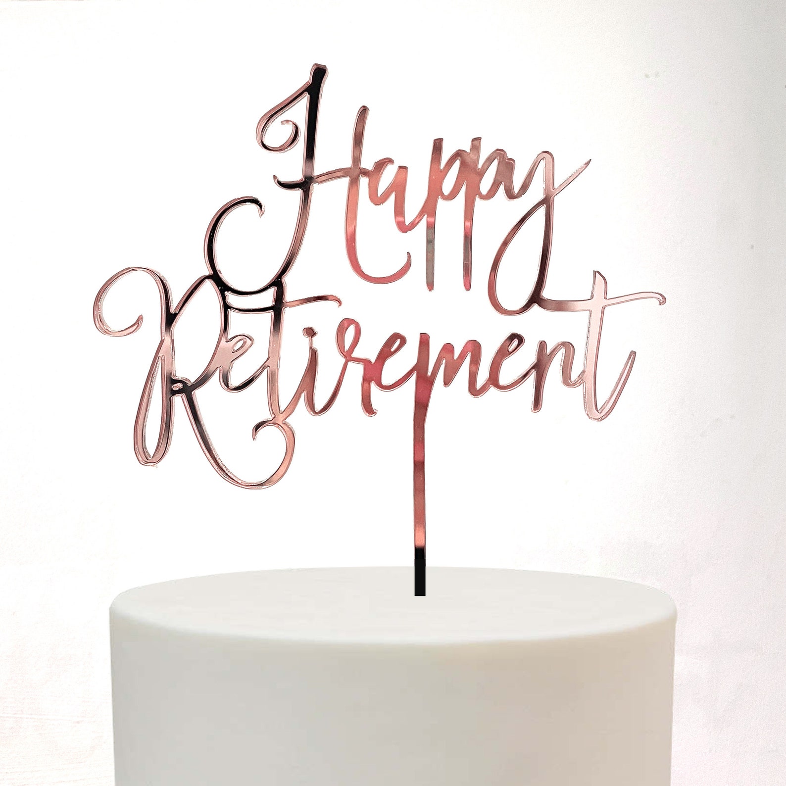 Happy Retirement Cake Topper - Etsy