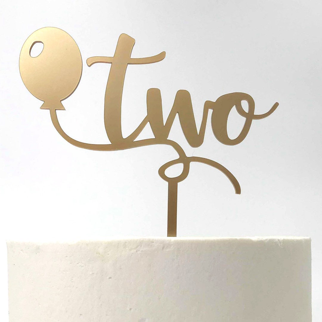 2nd Birthday Cake Topper - Etsy
