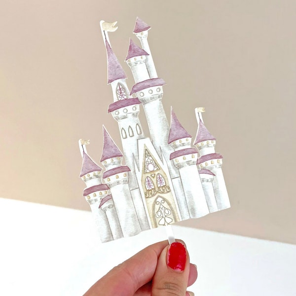 Castle Cake Topper - Etsy