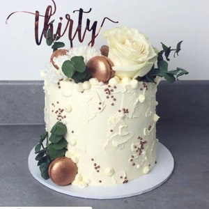 Thirty 30th Birthday Cake Topper | Etsy