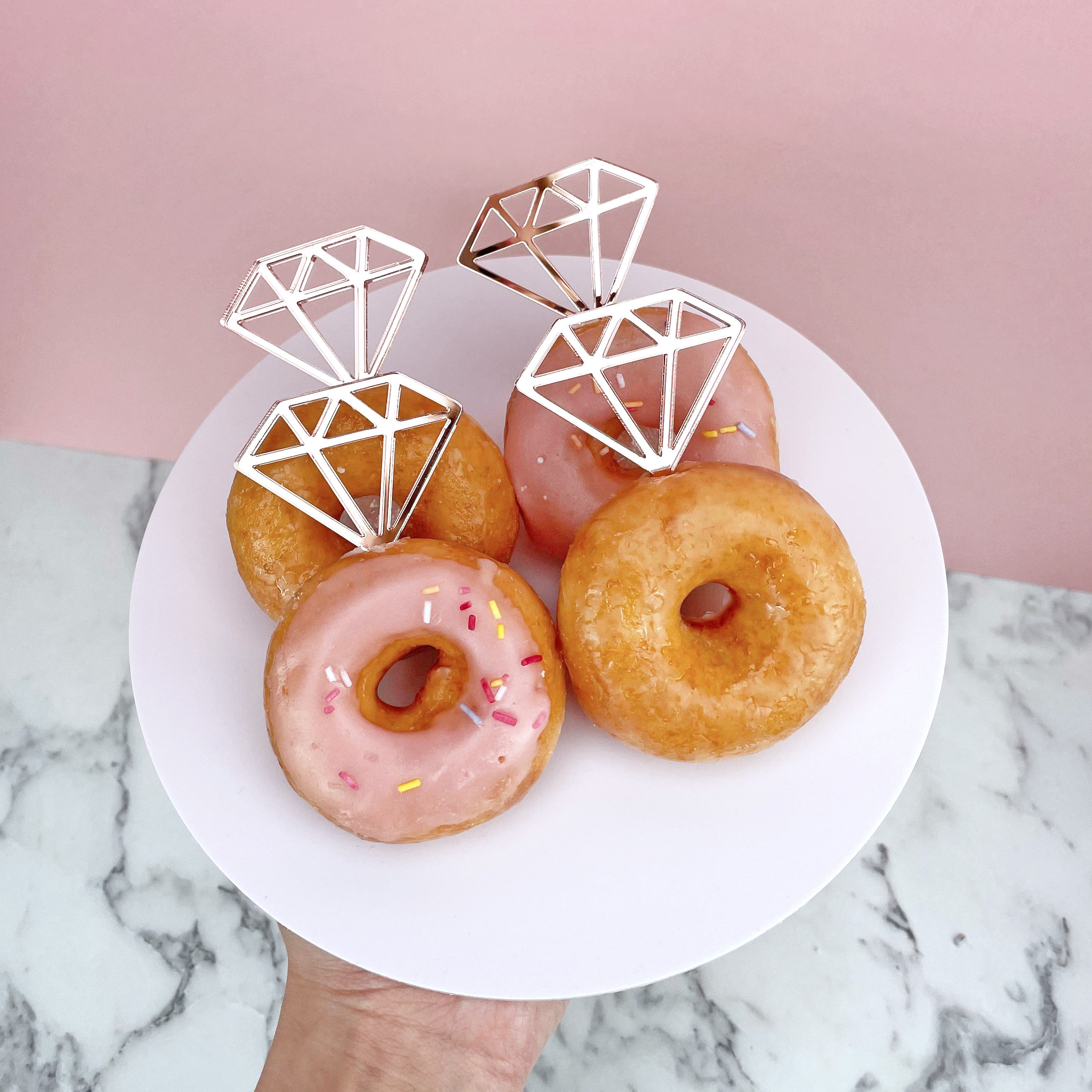Diamond Doughnut Toppers - Etsy