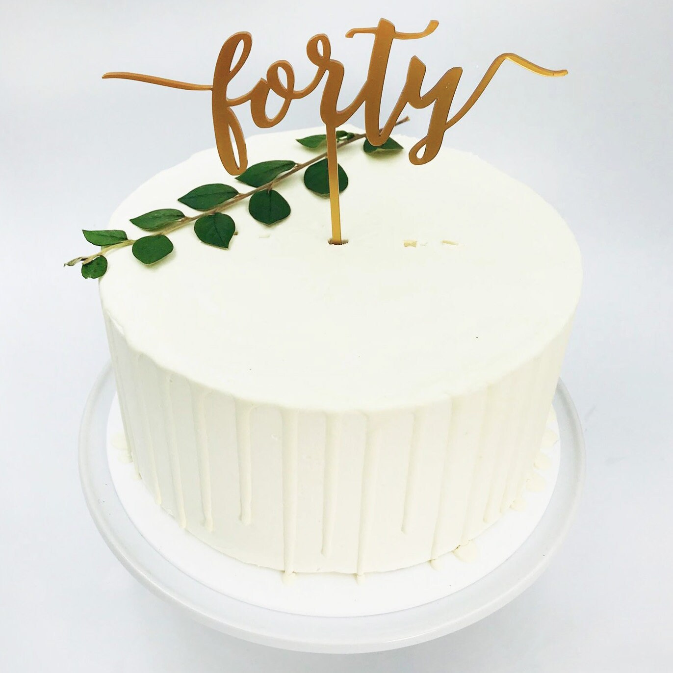 Forty 40th Birthday Cake Topper - Etsy