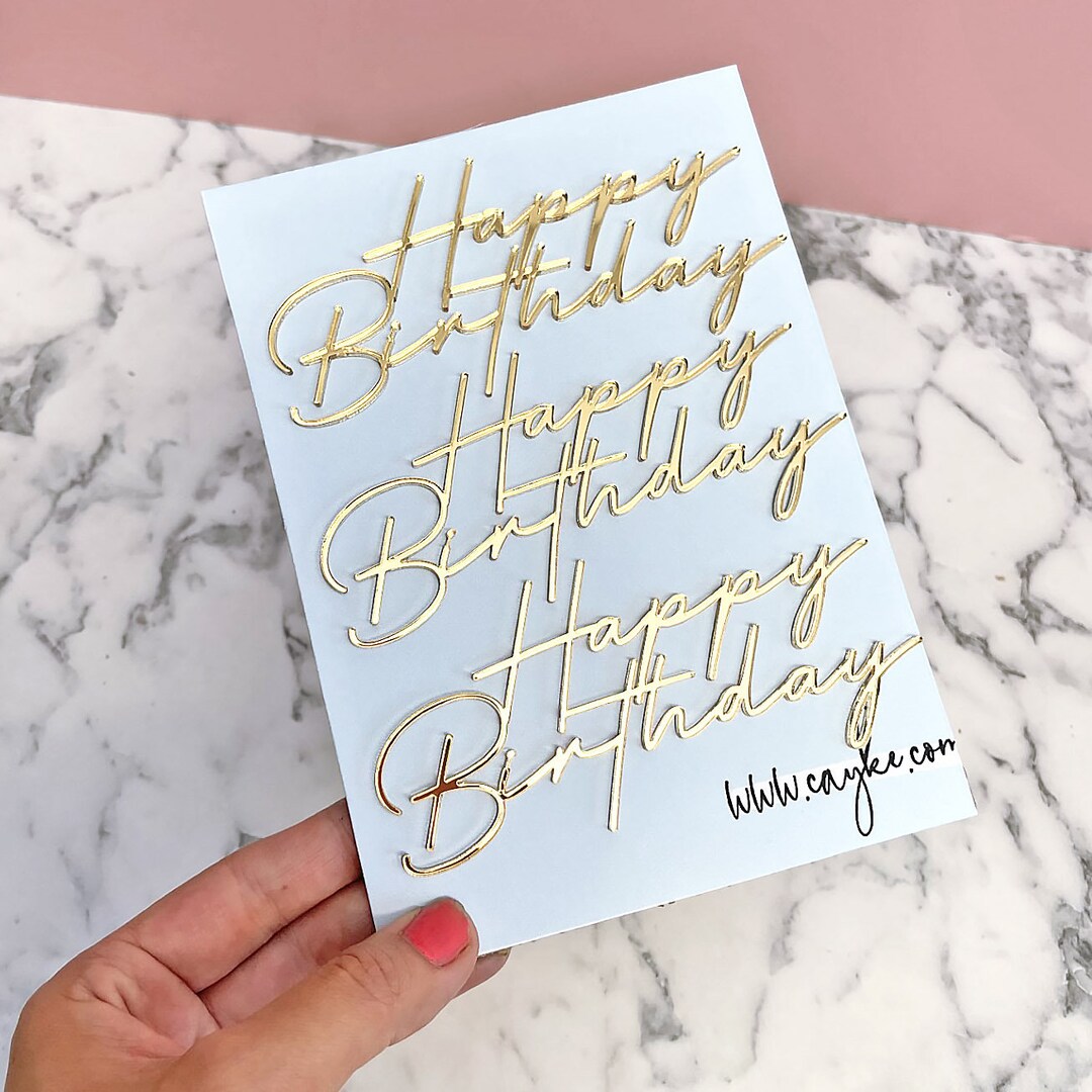 Sheet Cake HBD Charm X 3 - Etsy