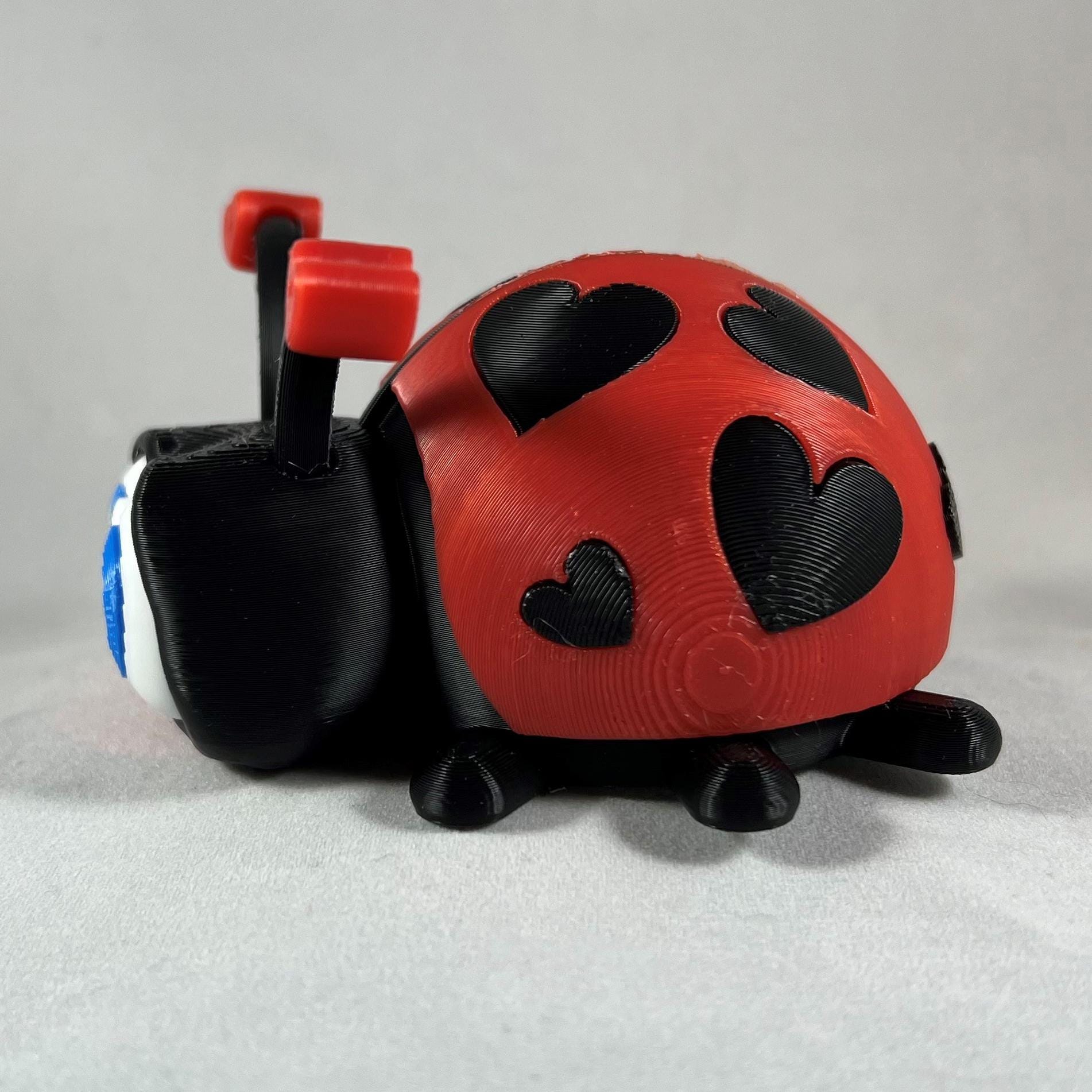 Ladybug Valentine STL File - Love Bug Hearts - No AMS - Commercial Use ...