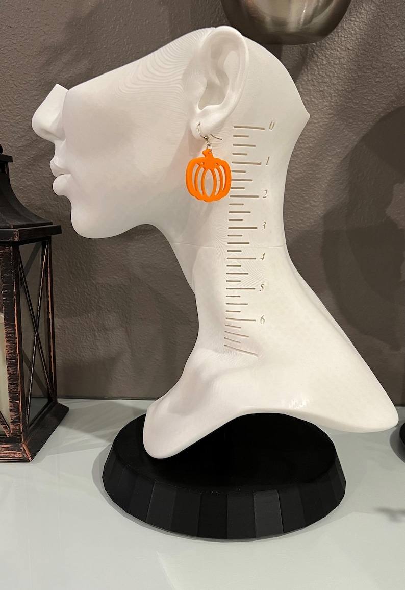 STL Life-sized Earring Display Stand With Built in Ruler [inches ...