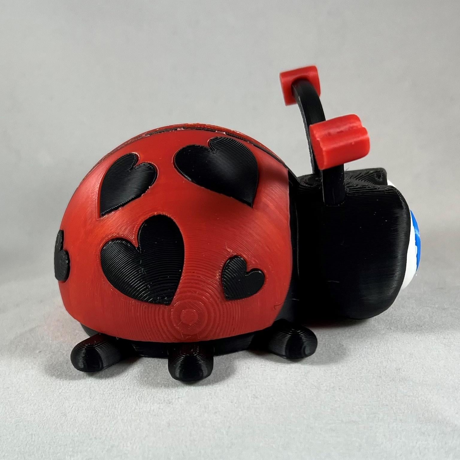 Ladybug Valentine STL File Love Bug Hearts No AMS Commercial Use ...