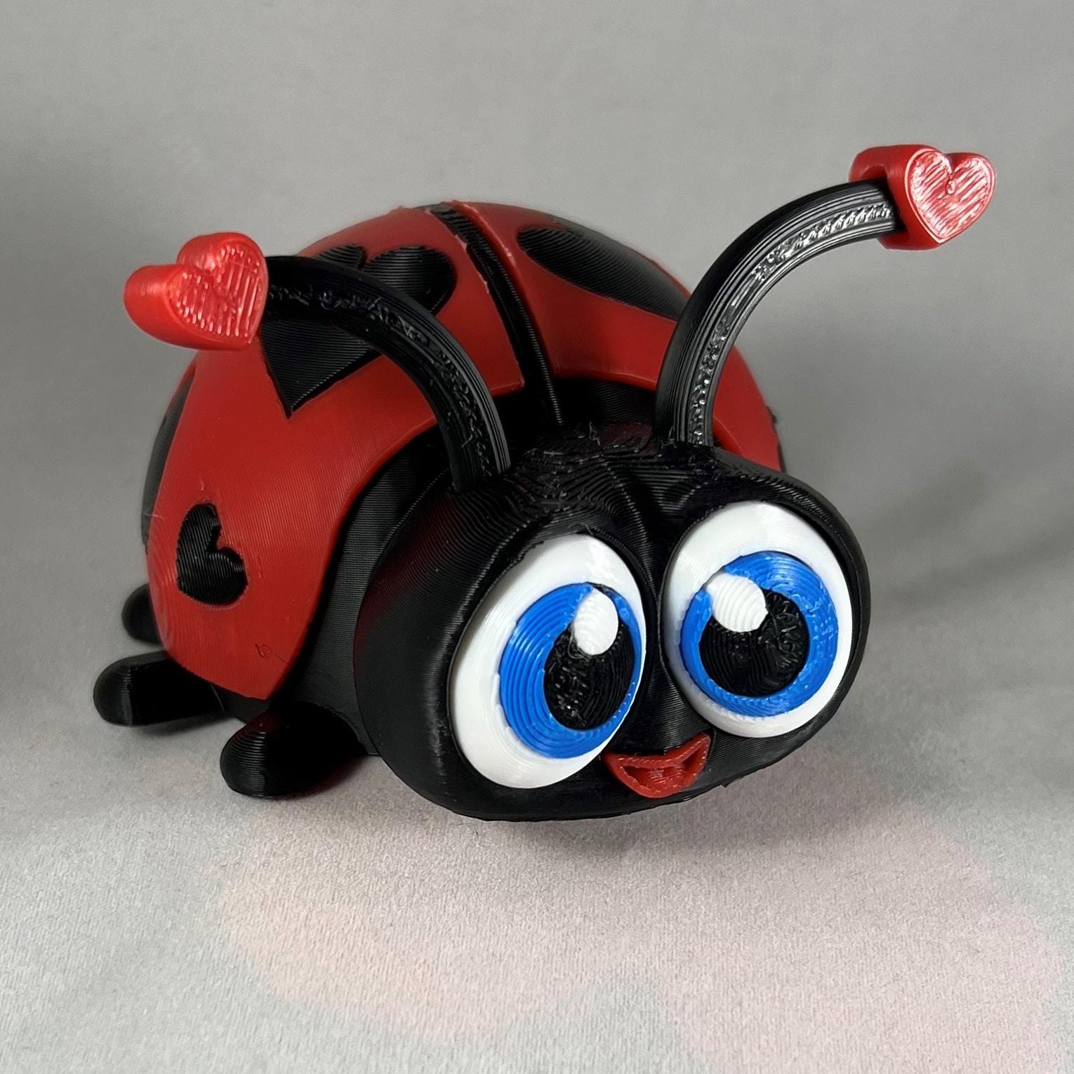Ladybug Valentine STL File - Love Bug Hearts - No AMS - Commercial Use ...