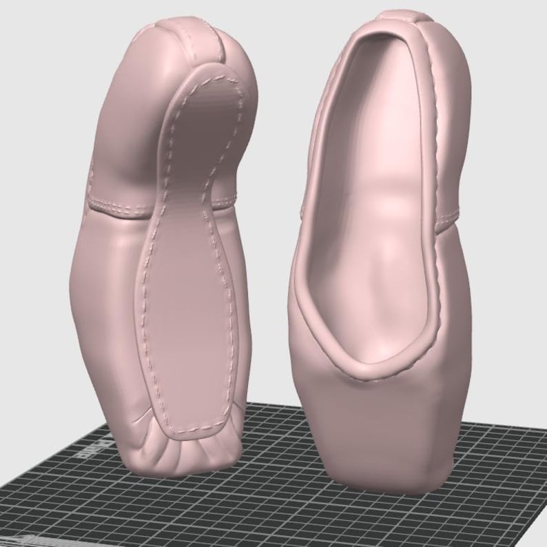 3D Printed Realistic Life-sized Ballet Pointe Shoe / Ballet Slipper ...