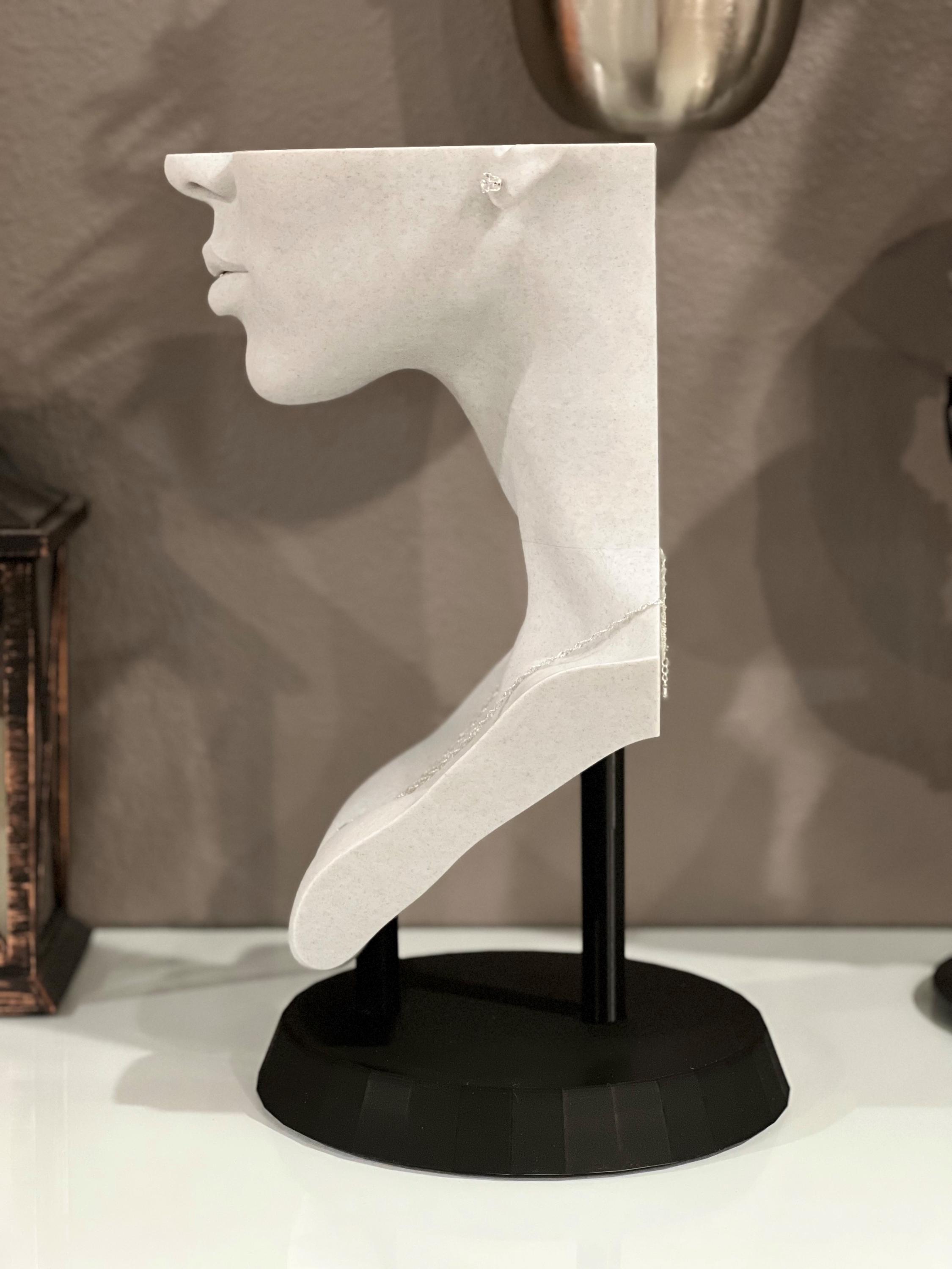 STL Life-sized Necklace Display Stand With Earring Display and Built in ...