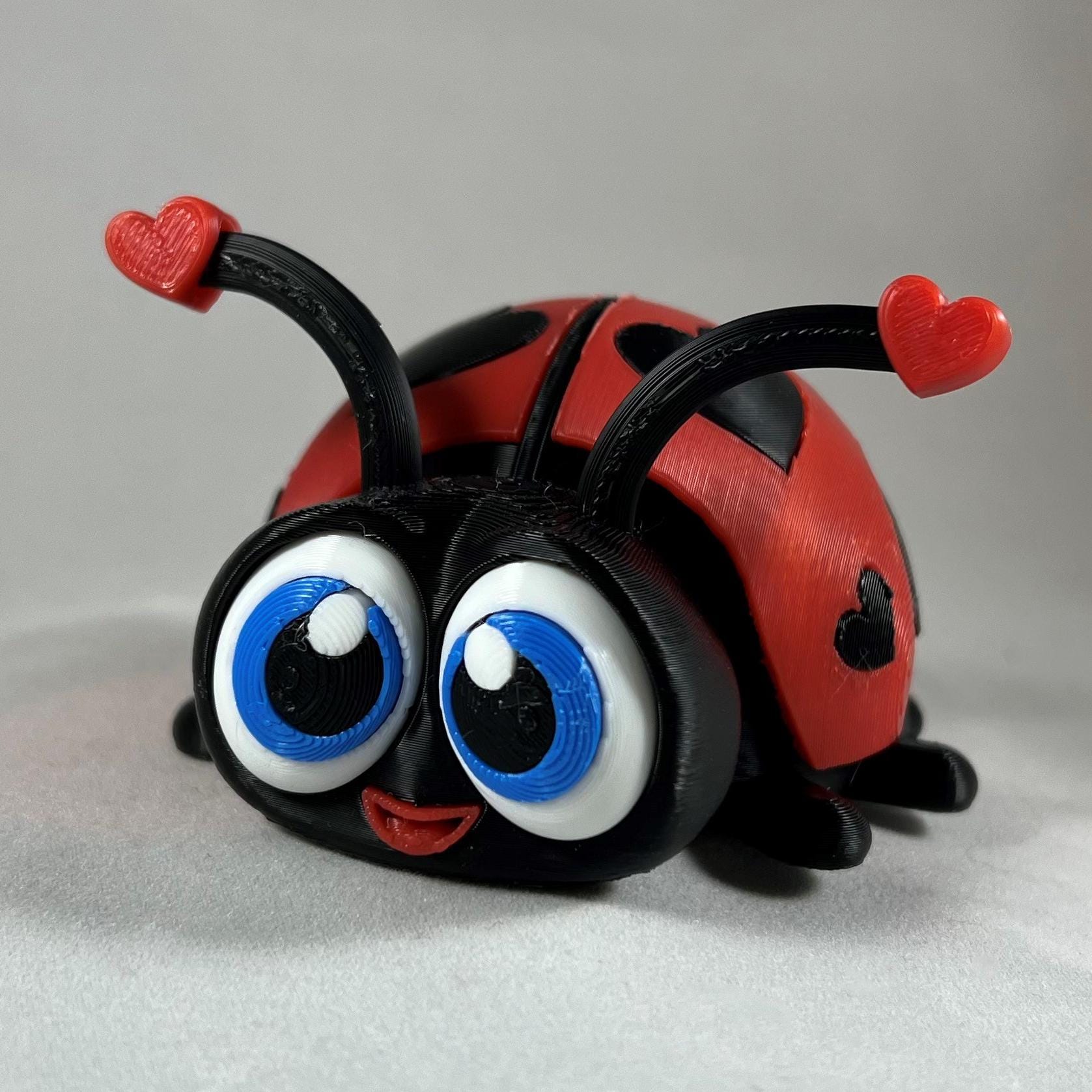 Ladybug Valentine STL File - Love Bug Hearts - No AMS - Commercial Use ...