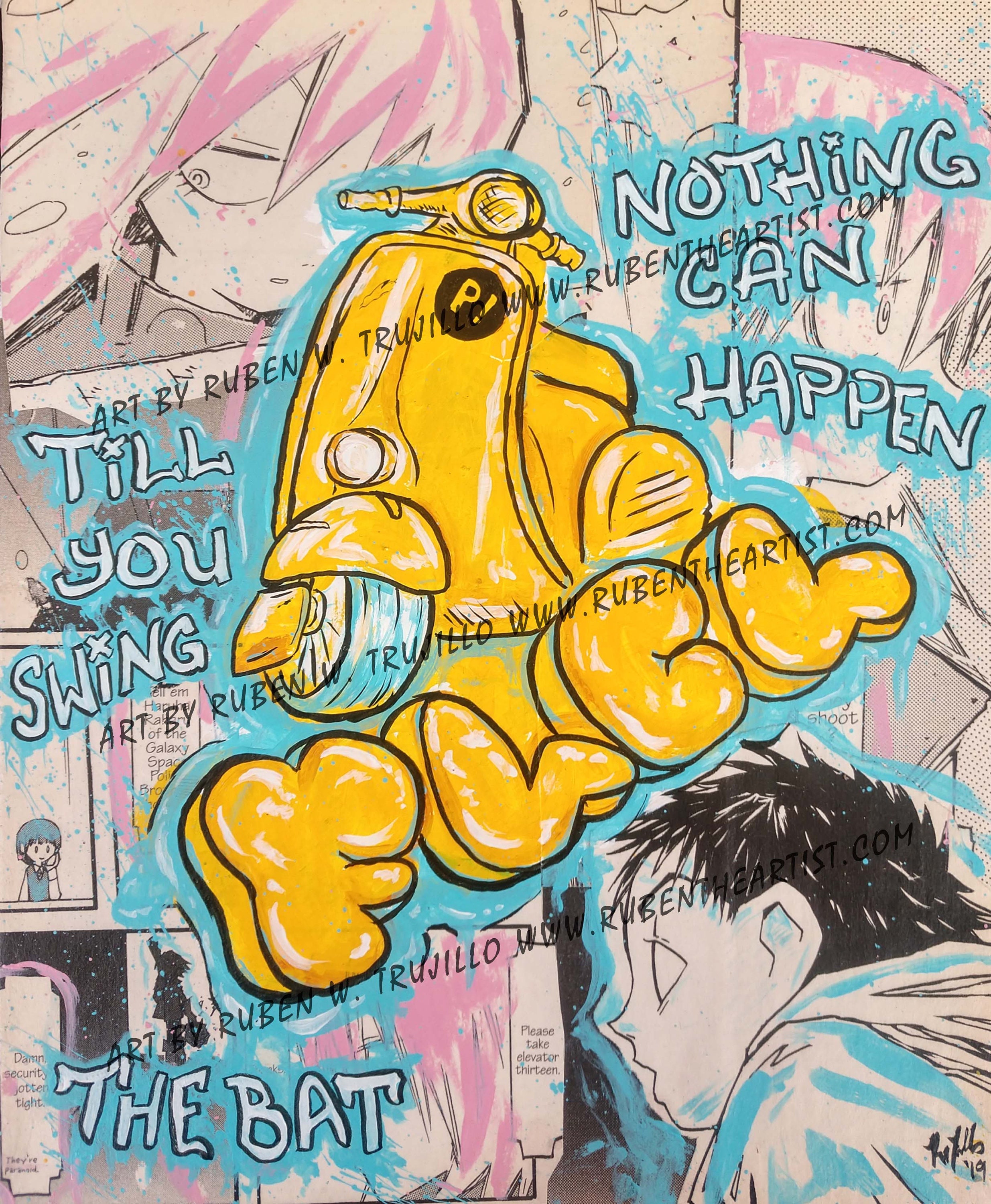 Swing the Bat FLCL PRINT - Etsy