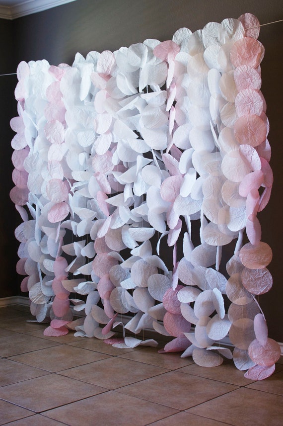 Paper garland backdrop store