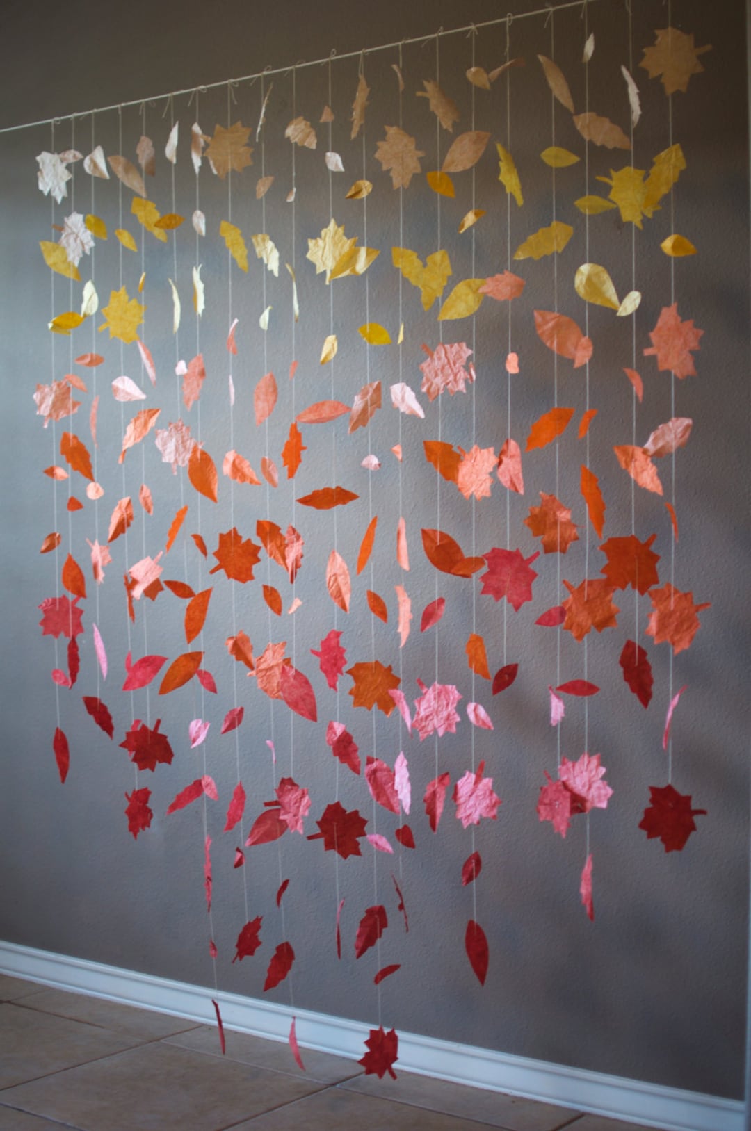 Fall Leaf Garland Display - Etsy