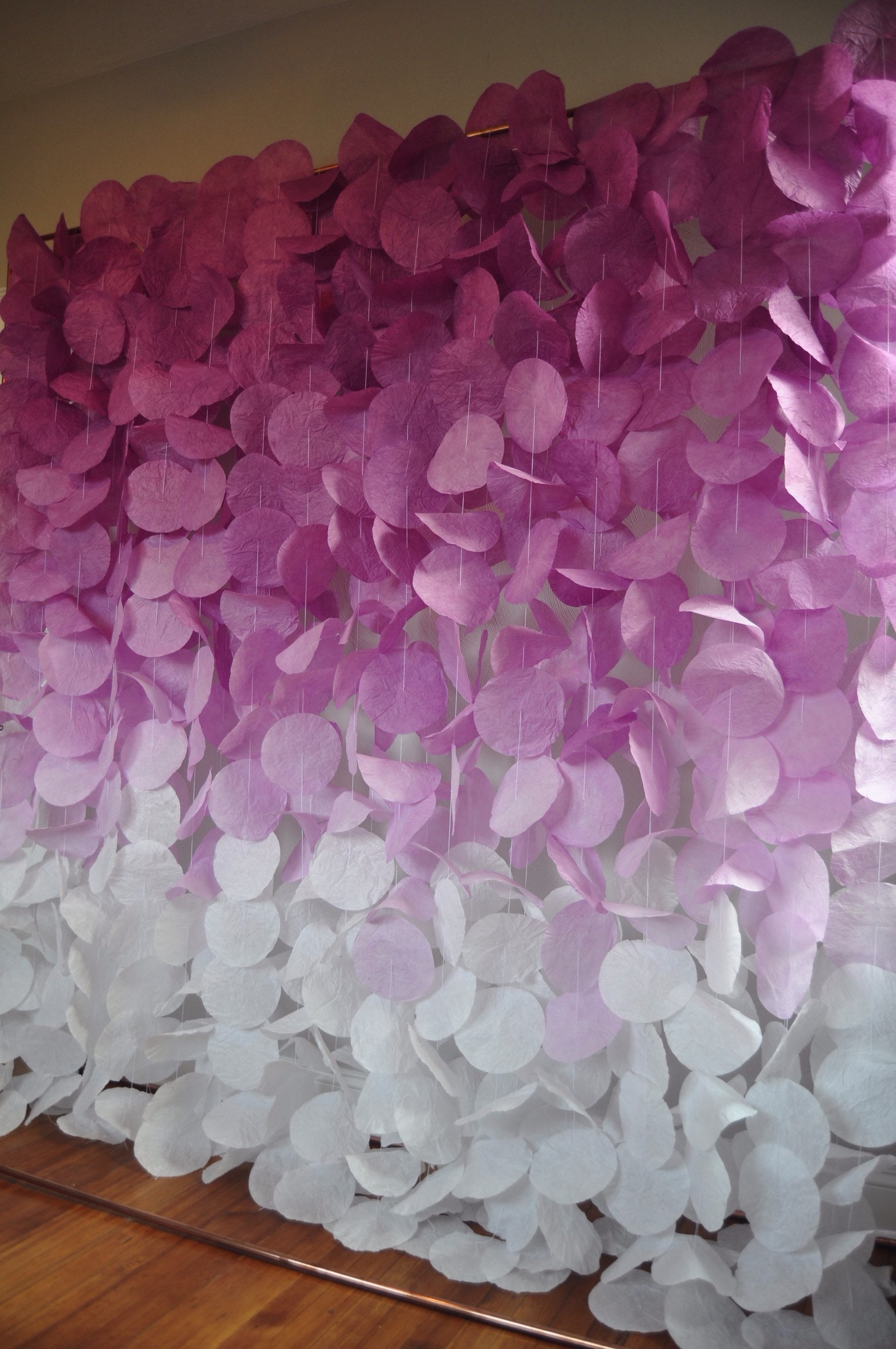 The Original Paper Circle Garland: Magenta Ombré - Etsy