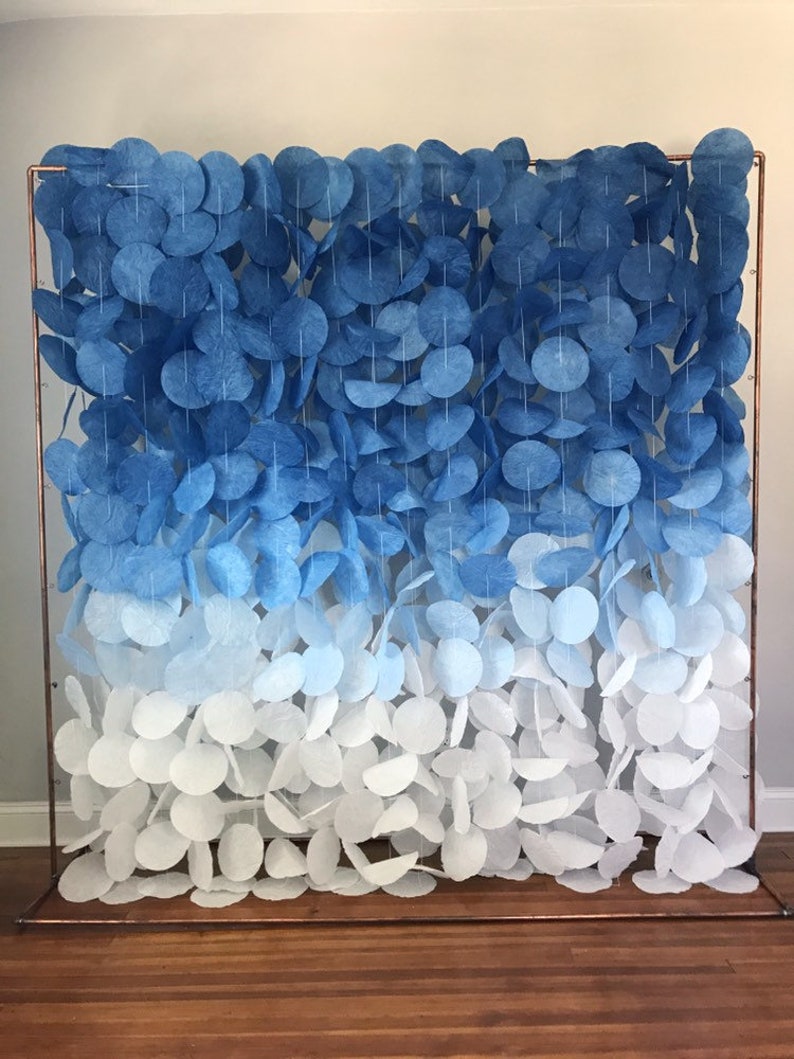 The Original Paper Circle Garland: Royal Blue Ombre | Etsy