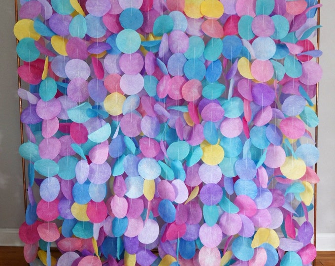 The Original Paper Circle Garland: Multicolored - Etsy