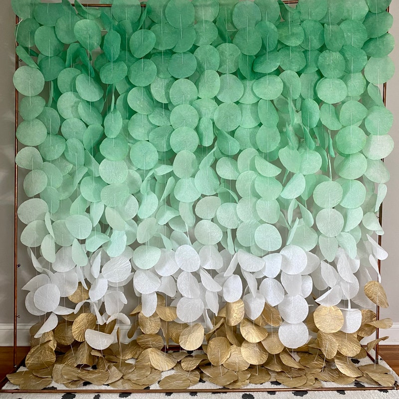 Green and Gold Backdrop - Etsy
