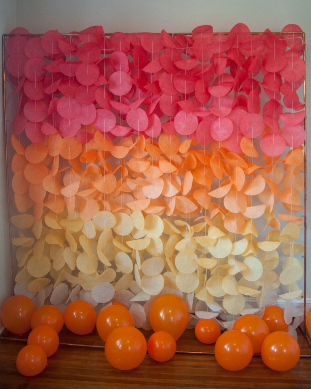 The Original Paper Circle Garland: Fall Ombré - Etsy
