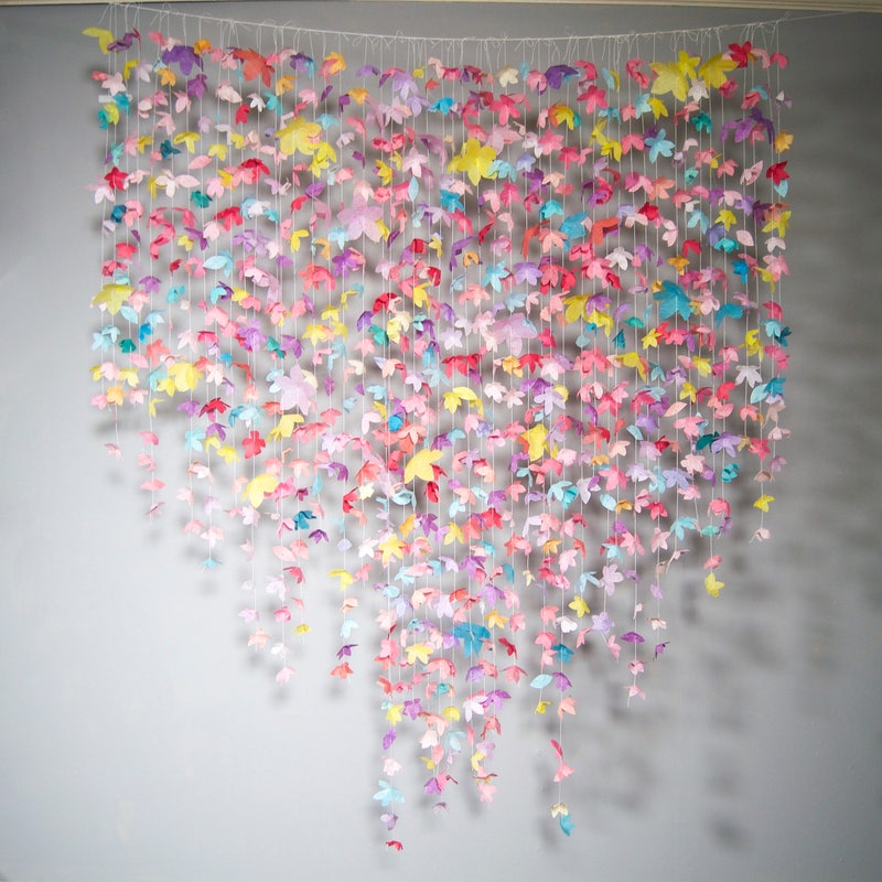 Rainbow Flower Wall - Etsy