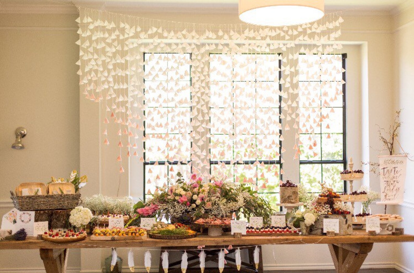 Dusty Pink Ombre Cone Backdrop - Etsy