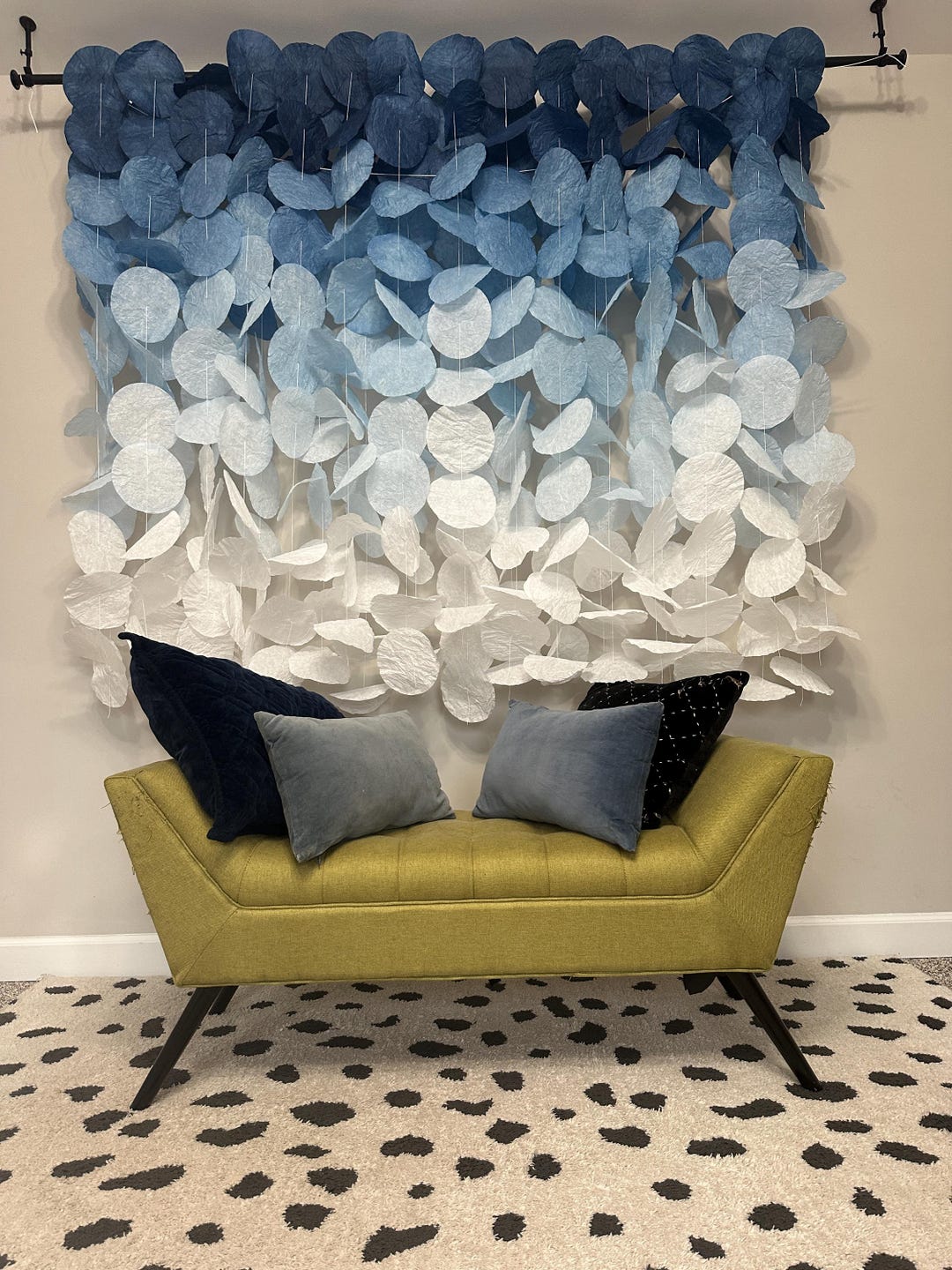 Royal Blue Ombre Backdrop | At-home Party Decor - Etsy