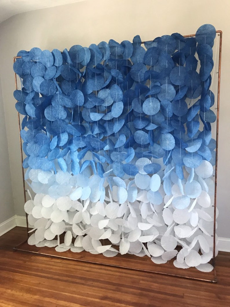 The Original Paper Circle Garland: Royal Blue Ombre | Etsy