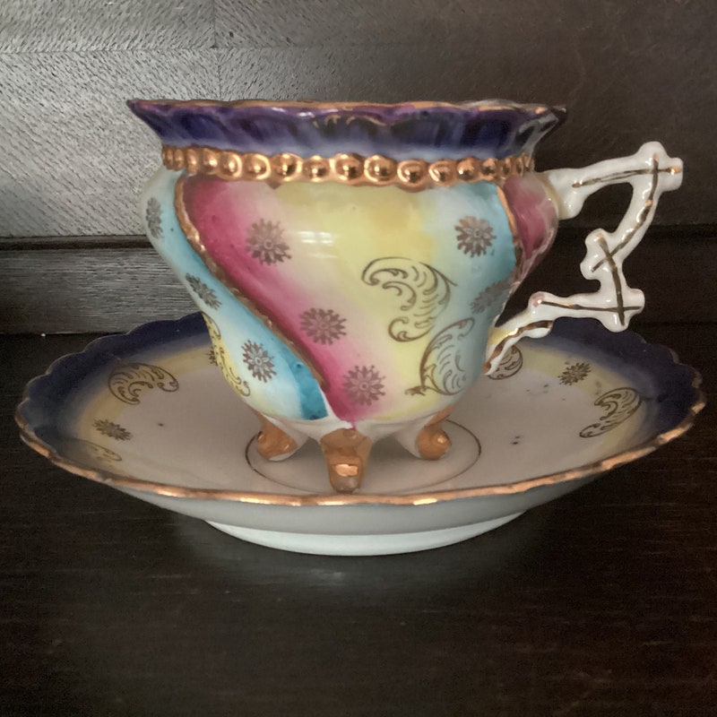 Footed Tea Cups - Etsy