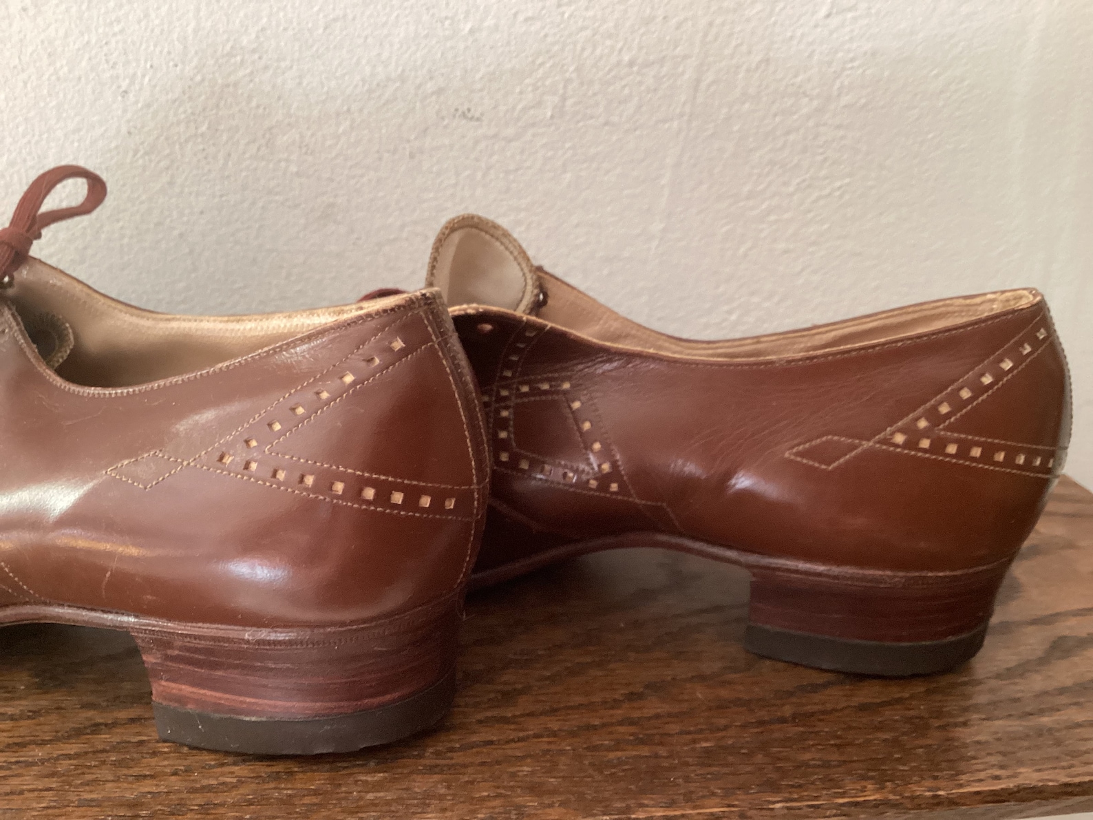Sale***vintage Brown Lace up ROBERTS, JOHNSON & RAND Shoes Brogue Style ...