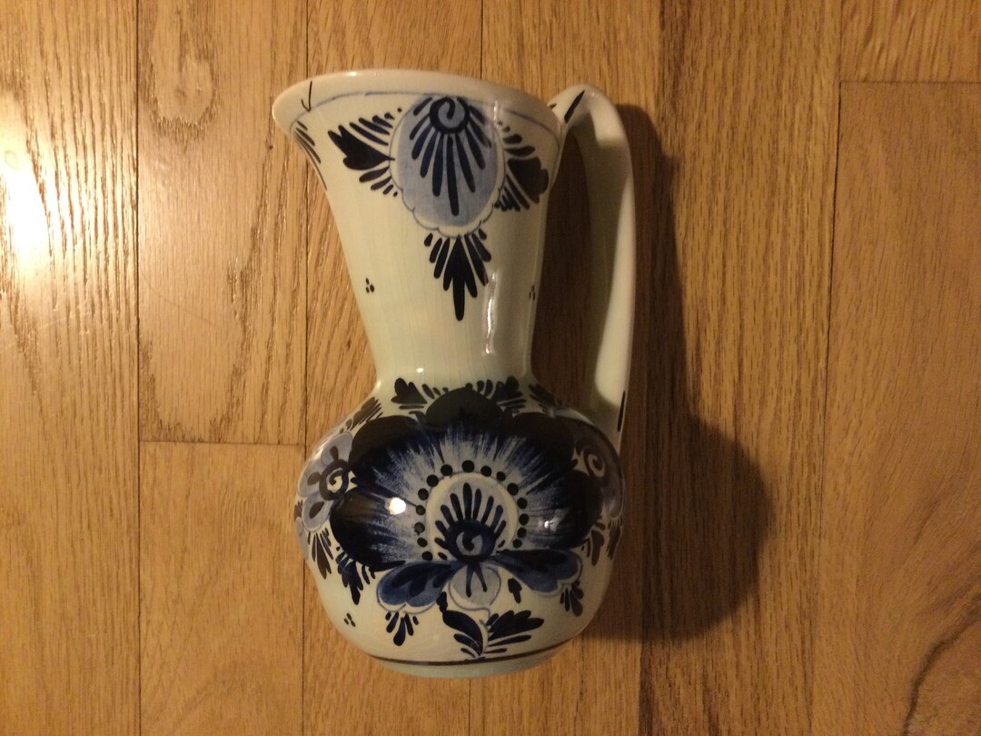 Sale***vintage Small BLUE DELFT PITCHER Marked Handpainted Holland - Etsy