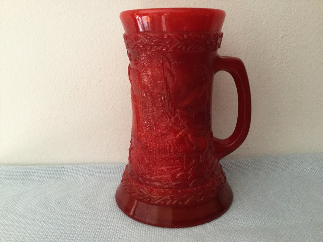 Salevintage FENTON RED SLAG Mug Bicentennial Mug With - Etsy