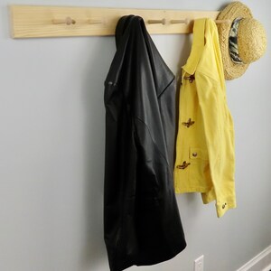 Unfinished Shaker Peg Coat Hat Rack 48" - Etsy