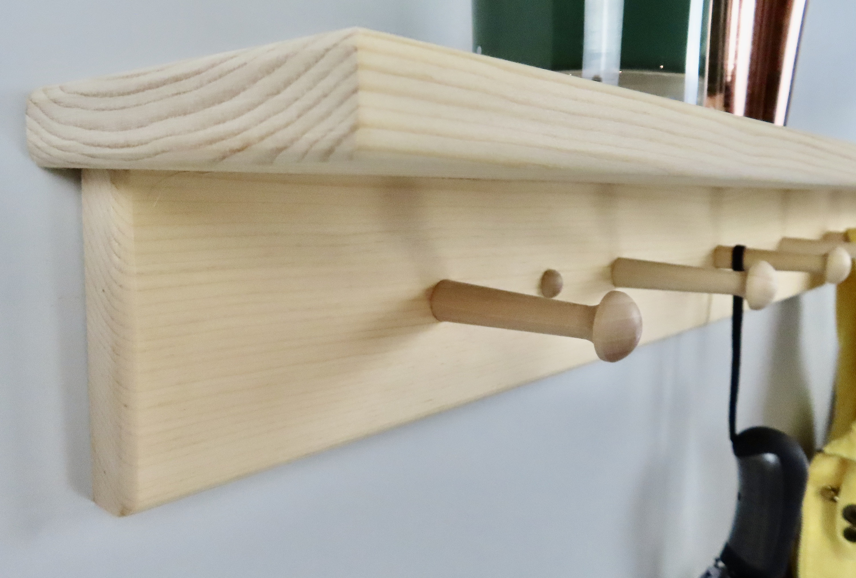 Unfinished Shaker Peg Coat Hat Rack With Shelf 42 - Etsy