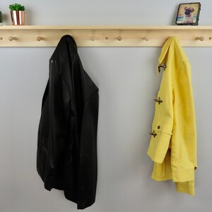 Unfinished Shaker Peg Coat Hat Rack With Shelf 60" - Etsy