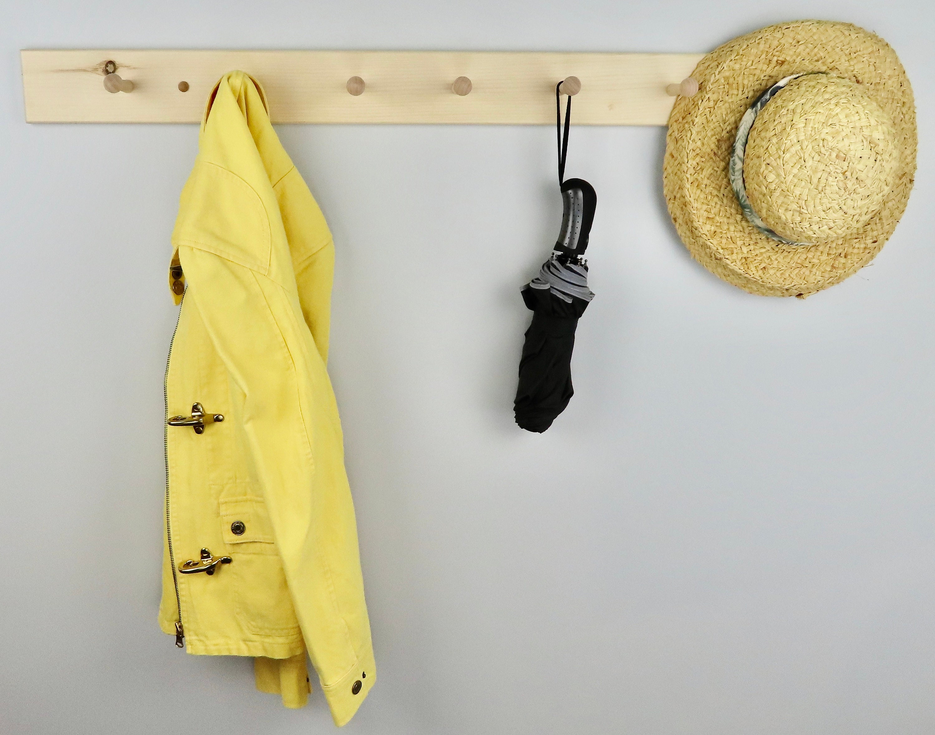 42 Unfinished Shaker Peg Coat Hat Rack - Etsy